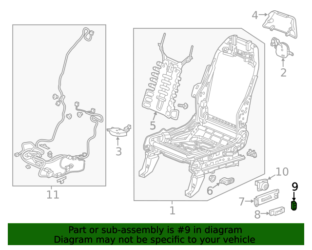 81652-TLA-A51ZD - Recline Knob 2018-2024 Honda Odyssey | Honda Parts Online