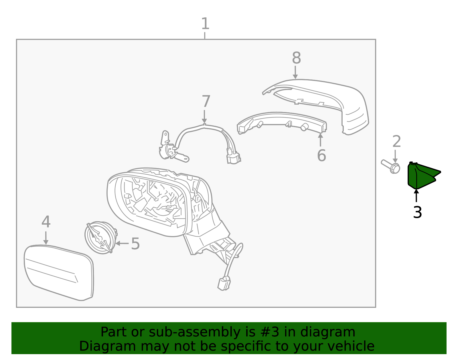 87650-S9000WK - Corner Cover 2020-2024 Kia Telluride | Kia.Parts Store