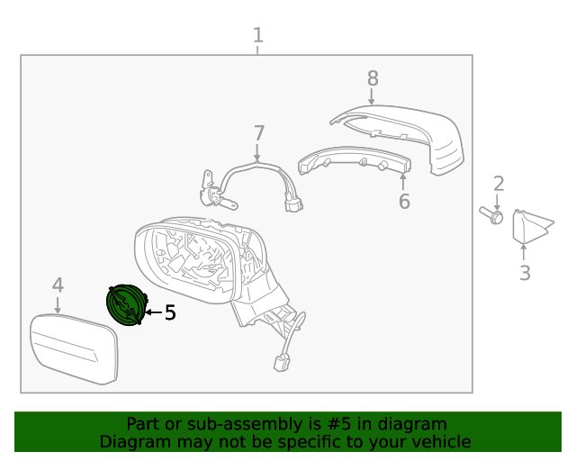2019-2020 Kia Actuator - Driver's Side (LH) 87612-F6500 | TascaParts.com