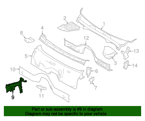 41-00-7-412-948 - Partition Panel 2016-2023 BMW | AutoNationParts.com