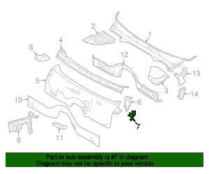 Genuine BMW 41-00-7-446-673 | Dash Panel Reinforcement | FREE Shipping ...
