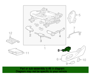 23247099 - Driver Seat Adjuster Switch 2014-2024 Chevrolet | AutoNation ...