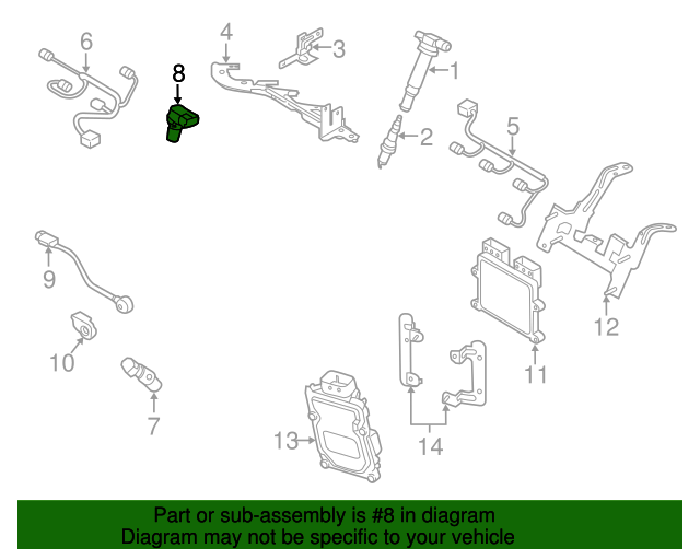 2012-2019 Hyundai Camshaft Position Sensor 39318-3C500 | OEM Parts Online