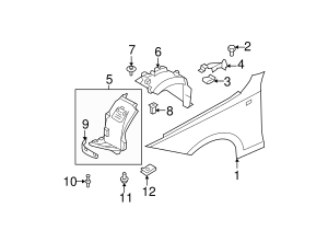 Genuine BMW 51-11-8-045-961 | Liner Extension | FREE Shipping on Most ...