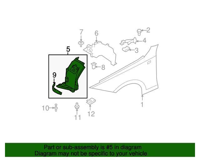 Genuine BMW 51-11-8-045-961 | Liner Extension | FREE Shipping on Most ...