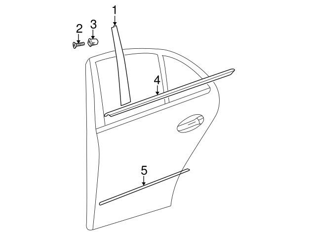 2010-2013 Mercedes-Benz Body Side Molding 212-690-29-62 | MB OEM Parts