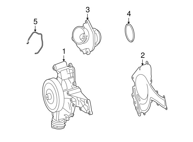 272-200-14-01-80 - Water Pump 2010-2011 Mercedes-Benz | Mercedes-Benz ...