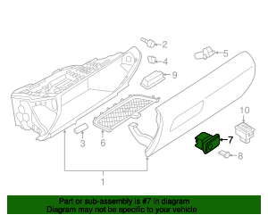 51-16-9-232-976 - Glove Box Latch - 2012-2020 BMW | BMWPartsHub