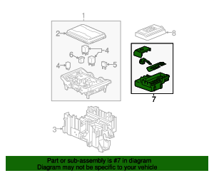 2014-2020 GM Battery Distribution Engine Compartment Fuse Block ...