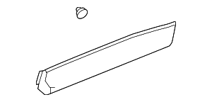 2010-2017 Chevrolet Equinox Rear Driver Side Door Lower Molding ...