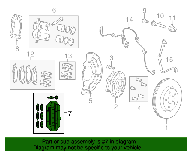 2012-2020 Mopar Caliper - Passenger Side (RH) 68146610AA | TascaParts.com