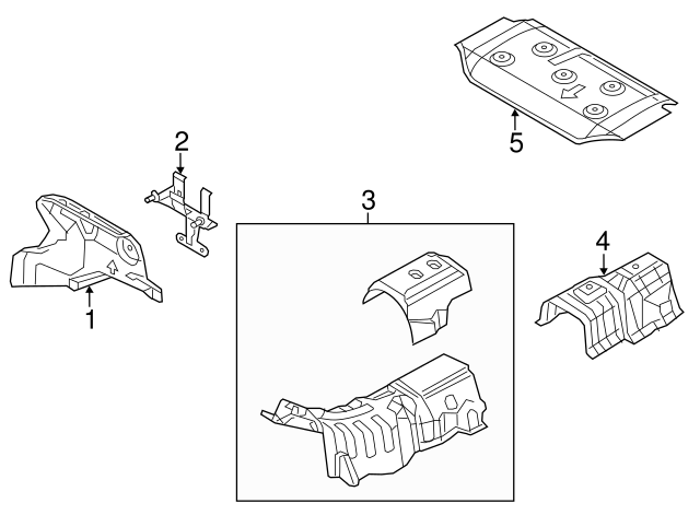 2013-2020 Mazda CX-5 Front Shield Bracket KD53-56-4D0 | Mazda-Parts