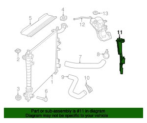 2011-2013 Mopar Air Baffle - Driver's Side (LH) 68100242AA | TascaParts.com