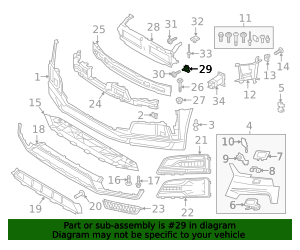 2017-2023 Audi A4 allroad Bumper Cover Support Rail Bracket 8W0-807-334 ...