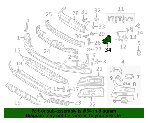 8W0-807-133 - Bumper Bracket 2017-2023 Audi A4 allroad | Audi OEM Parts