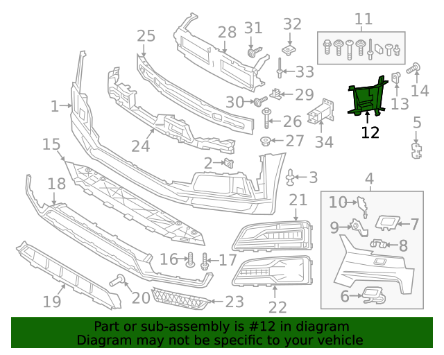 8W9-121-764 - Air Duct 2017-2019 Audi A4 allroad | Audi OEM Parts