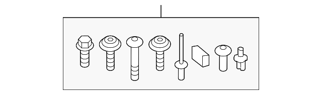 8W0-098-623-A - Bumper Cover Hardware Kit 2017-2019 Audi ...