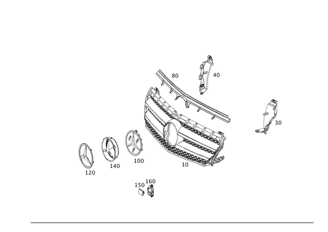 2014-2017 Mercedes-Benz Airflow Serration 246-888-03-38 | MB OEM Parts