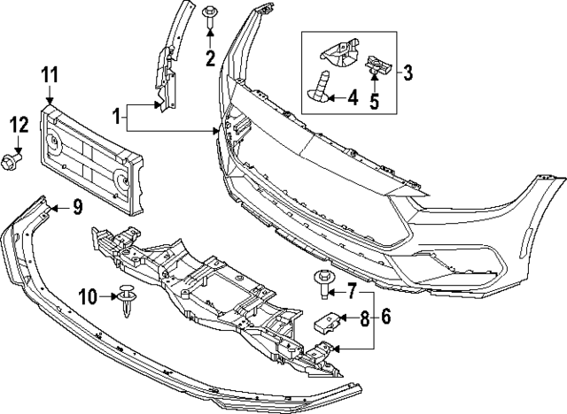 PR3Z-17A385-AA - License Bracket 2024 Ford Mustang | Ford Parts Direct