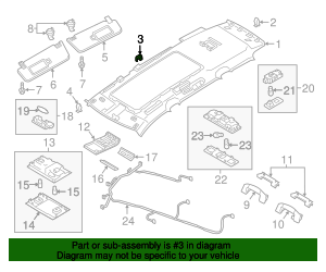 2015-2025 Volkswagen Headliner Clip 5G0-867-289-A | OEM VW Parts Haus