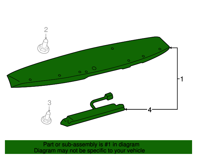 2008-2010 Toyota Highlander Spoiler Assembly 76085-48090-C0 | Toyota ...