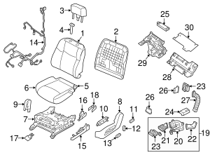 87351-5AA3A - Cushion Frame - 2015-2020 Nissan Murano | Conicelli Nissan