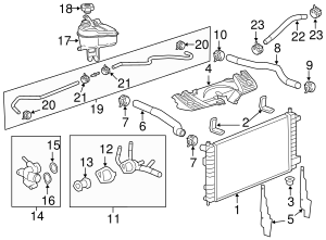 19260860 - Radiator Inlet Hose 2012-2016 Chevrolet | Chevrolet Parts Direct