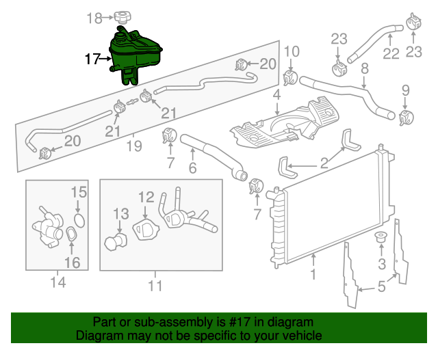 22774027 GM Radiator Surge Tank | GM Parts Store
