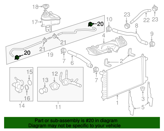 2011-2021 GM Multi Purpose Clamp 13307373 | QuirkParts