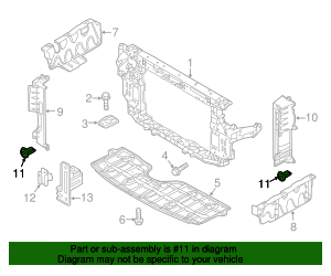 2004-2021 Kia Fender Liner Retainer 86590-28000 | GetOEMParts.com