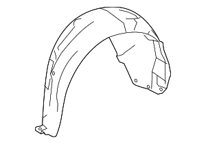 217-690-40-01 - Wheelhouse Liner 2017-2021 Mercedes-Benz | Mercedes ...