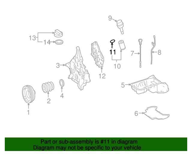 025-997-65-48 - Engine Oil Filter Gasket Mercedes-Benz USA Parts