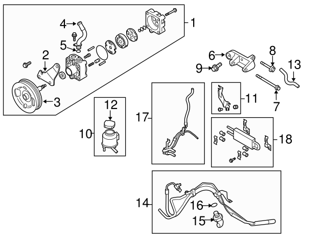 2010-2020 Nissan 370Z Power Steering Return Hose 49721-JJ50A | My ...