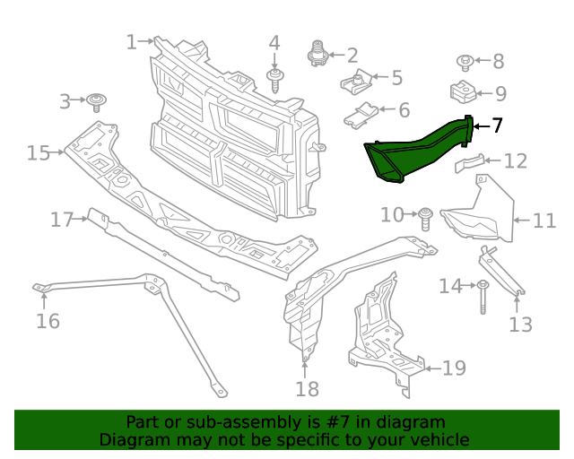 51-74-8-070-777 - Brake Air Duct 2018-2023 BMW X2 | AutoNationParts.com