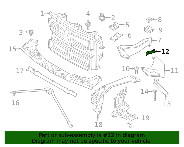 Genuine BMW 51-74-7-325-045 | Duct Bracket | FREE Shipping on Most ...