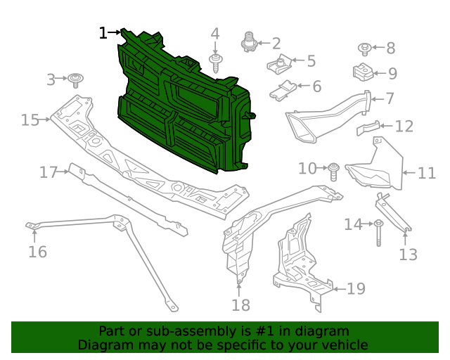 51748069176 - 2018-2023 BMW X2 Cooling Duct (51-74-8-069-176) | BMW of ...