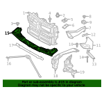 51-64-7-434-544 - Upper Tie Bar 2016-2023 BMW | BMW OEM Parts