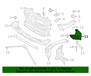 51748070779 - 2018-2023 BMW X2 Duct (51-74-8-070-779) | BMW of South ...