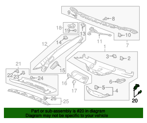2014-2019 Chevrolet Corvette Support 23141705 | GMPartsDirect.com
