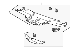 2014-2019 Chevrolet Corvette Header Trim 84601727 | GMPartsDirect.com