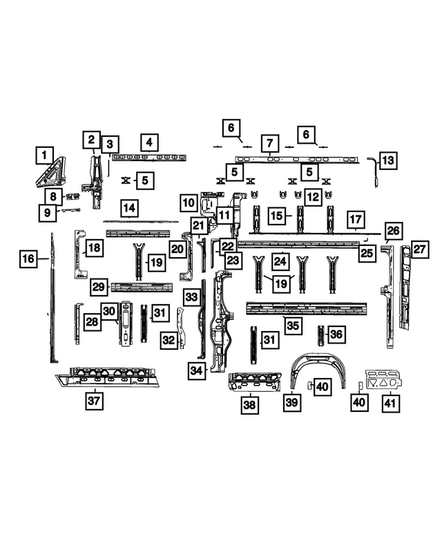 68109686AA - Body Side Aperture Reinforcement 2014-2025 Ram | Big 3 ...