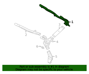 167-831-70-00 - Front Duct 2020 Mercedes-Benz | Mercedes-Benz USA Parts