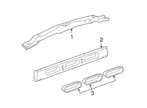 2002-2009 Dodge Lower Tie Bar 55276096AE | TascaParts.com