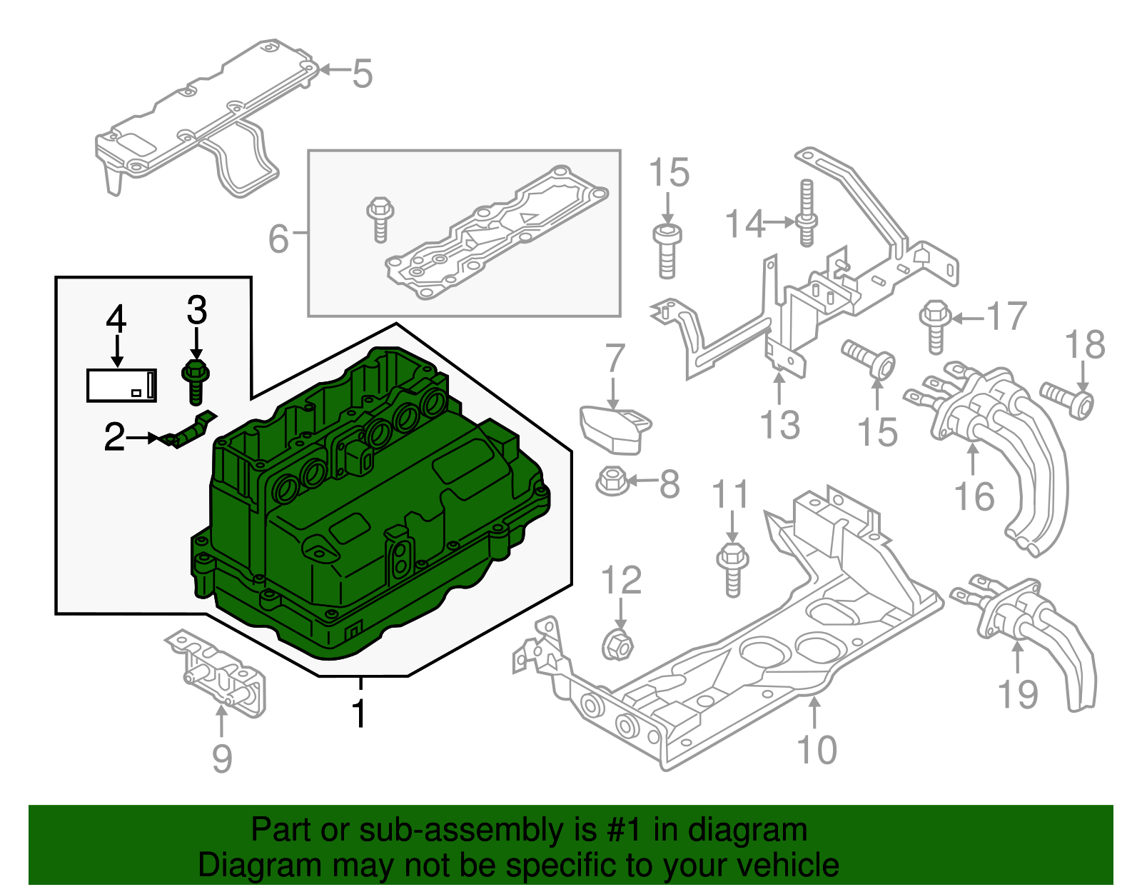 2016 Audi A3 Sportback e-tron Control Module 5G0-907-070-E | TascaParts.com