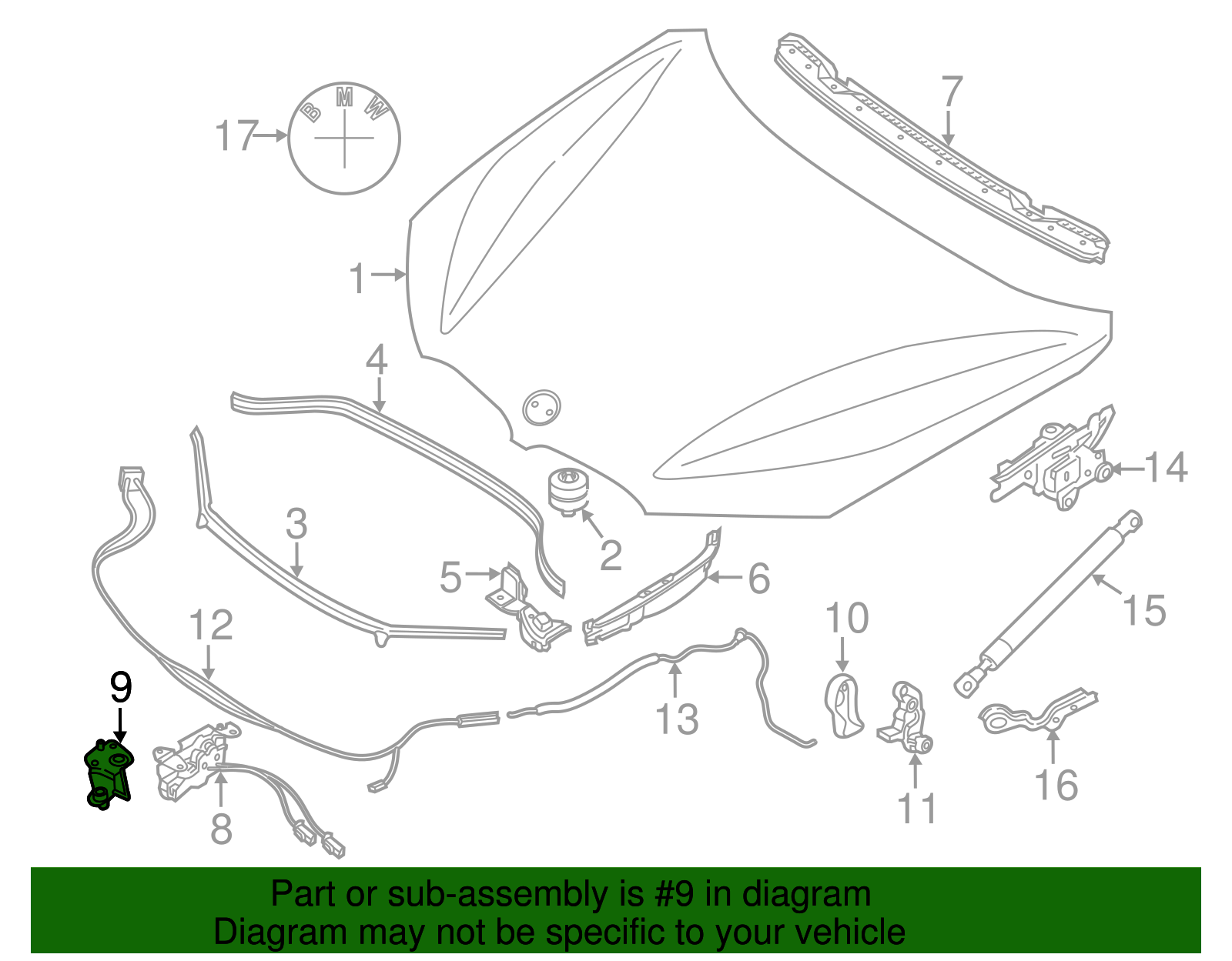 51-23-7-435-104 - Striker - 2016-2022 BMW X1 | BMW Parts Exchange