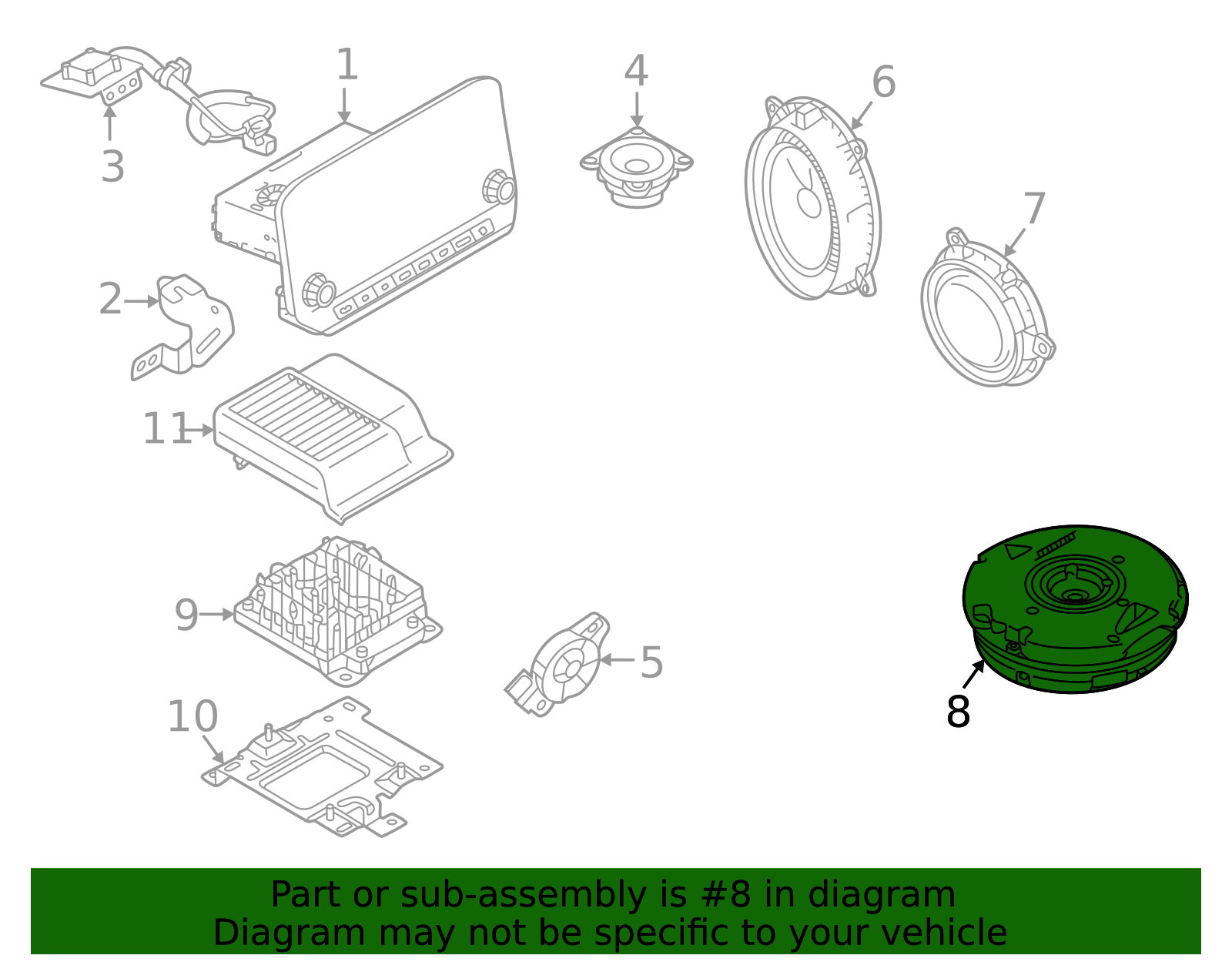 28170-6RA0A - Speaker 2021-2025 Nissan Rogue | Nissan Parts ...