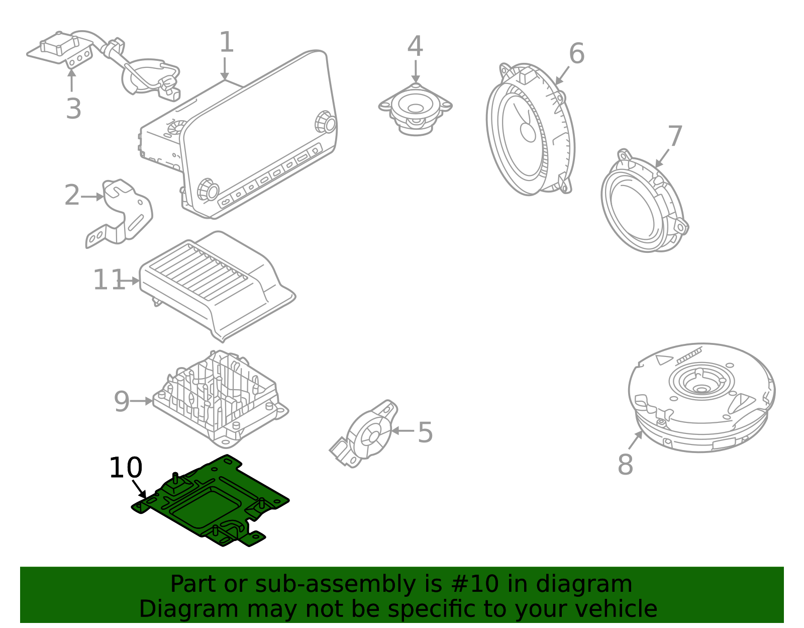 28070-6RA2A - Radio Amplifier Bracket 2021 Nissan Rogue | AutoNation Parts