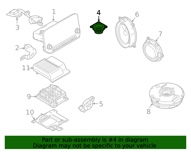 28152-6RA2A - Inst Panel Speaker - 2021 Nissan Rogue | Nissan OEM Parts ...