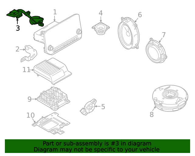 2021-2023 Nissan Rogue GPS Antenna 25975-6RR0A | OEM Parts Online