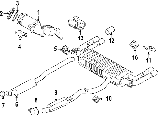 Genuine BMW 18-30-5-A41-FA0 | Tailpipe Extension | FREE Shipping on ...